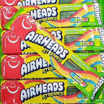 Airheads Xtreme Sour Belts - Rainbow | Balboa Candy
